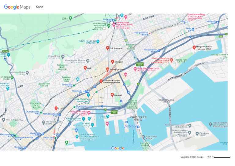 Kobe Food Maps 1 | PDF