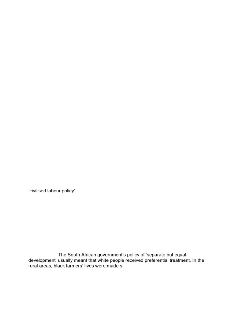 SEGREGATION POLICY 1920s To 1940s | PDF | Racial Segregation | Apartheid