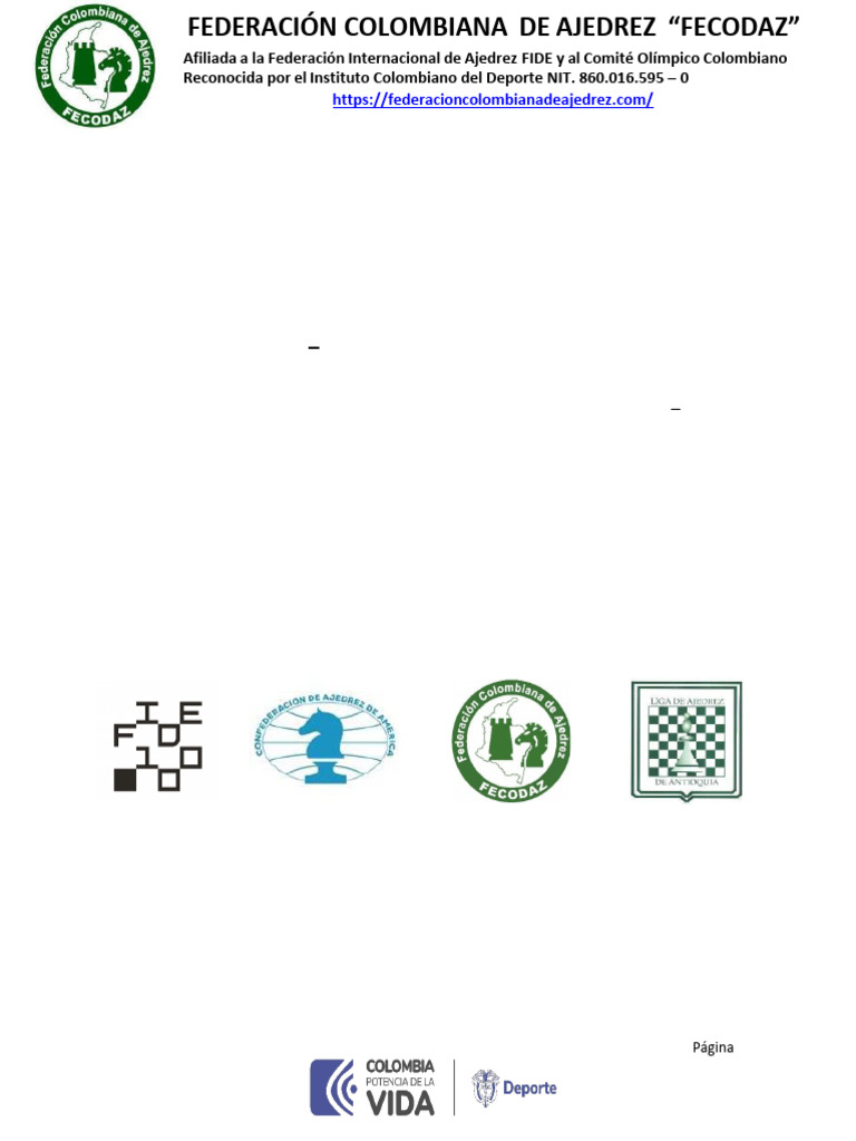 Reglamento Campeonato Continental Ajedrez 2024 | PDF | Ajedrez | Juegos ...