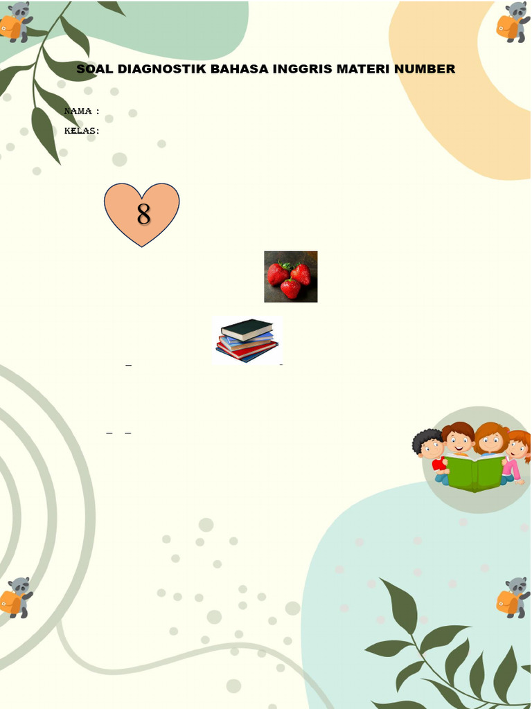 Soal Diagnostik Bahasa Inggris Materi Number | PDF