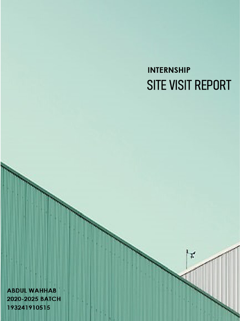 SITE VISIT REPORT (1) | PDF