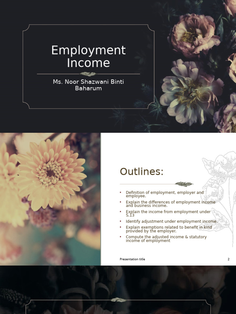Understanding Employment Income | PDF | Tax Deduction | Salary