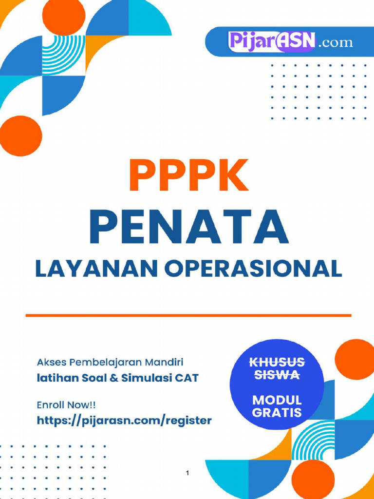 E Book PPPK Penata Layanan Operasional Latihan Soal Dan Pembahasan | PDF