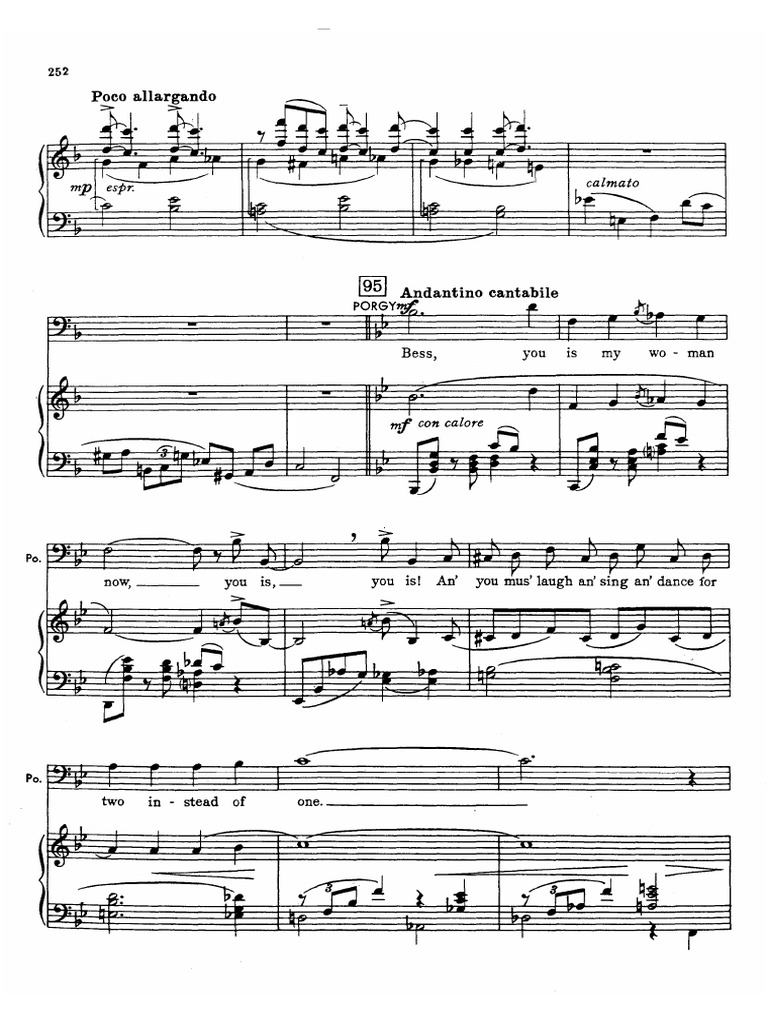 4 Bess You Is My Woman-Porgy and Bess | PDF