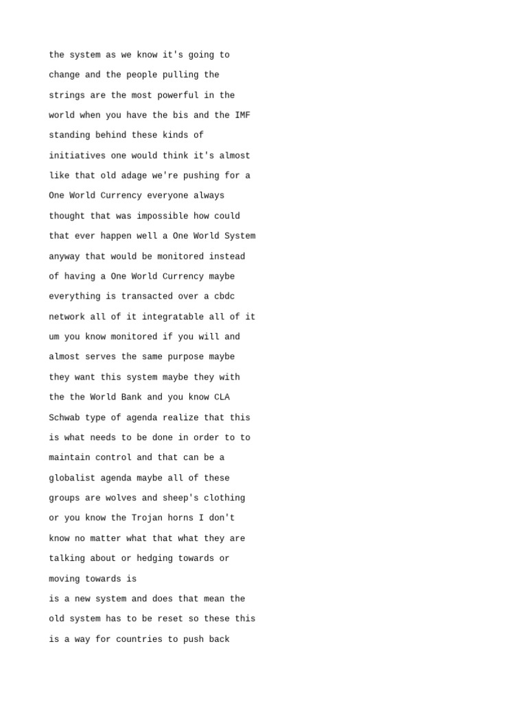 (English (Auto-Generated) ) Reset Coming - New One-World System To ...