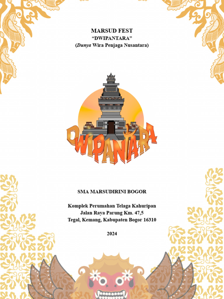 Marsud Fest 2024: Dwipantara Event | PDF | Perjalanan
