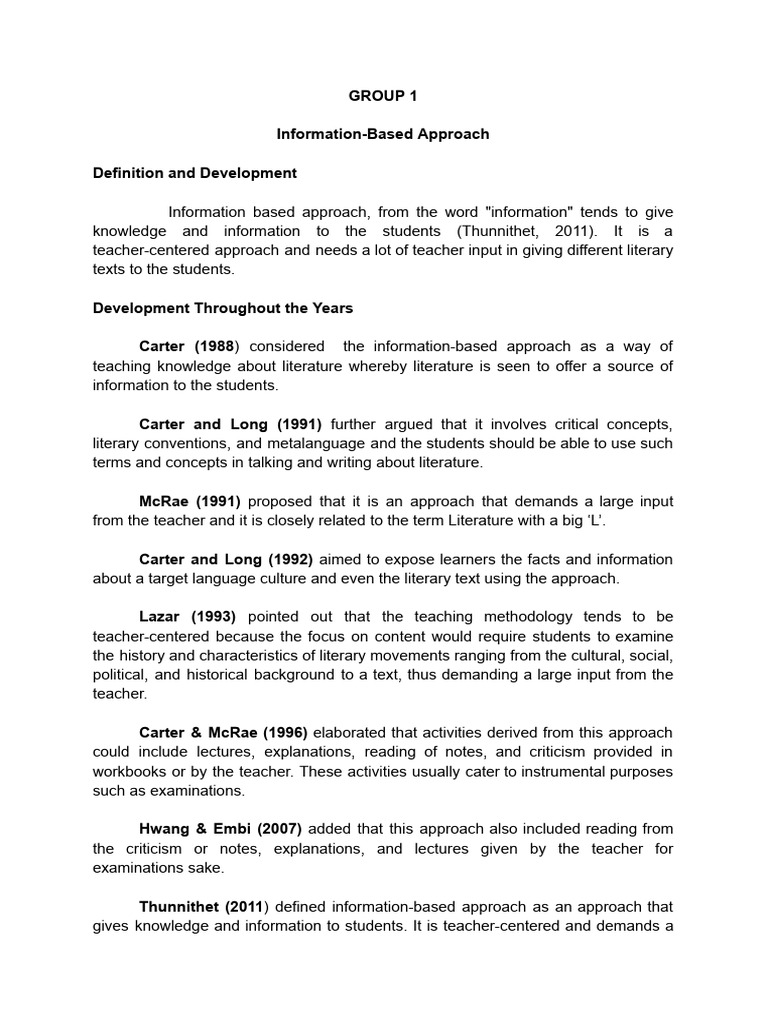 Group-1.-Information-Based-Approach | PDF | Information | Knowledge