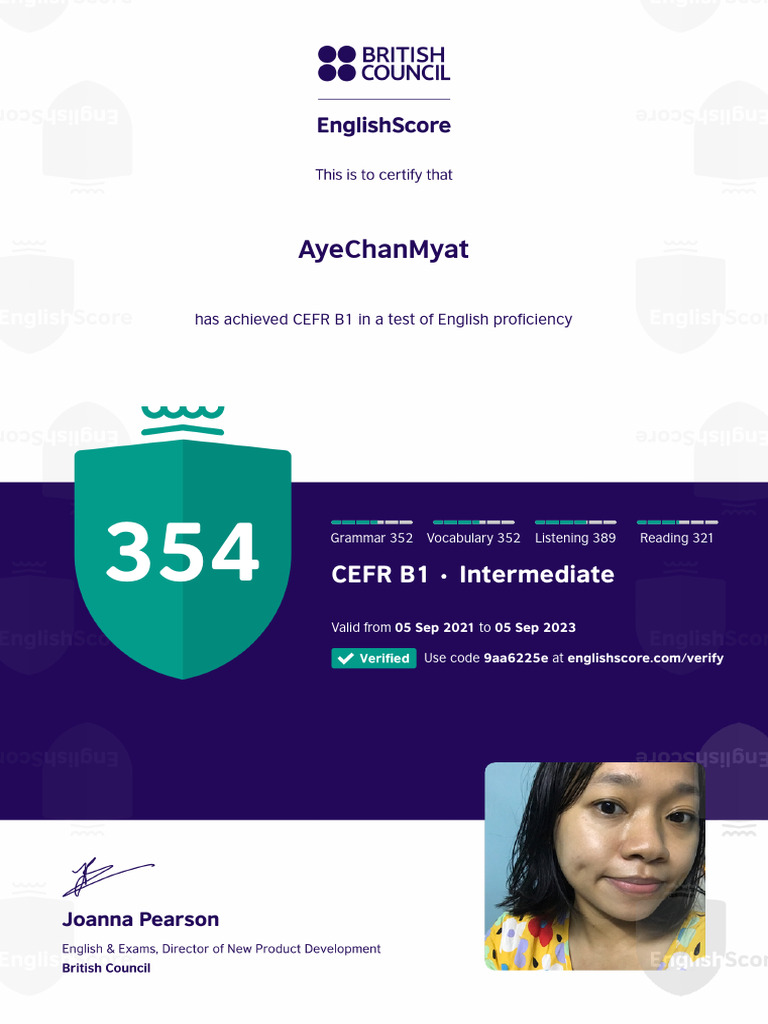 British Council Test Score | PDF