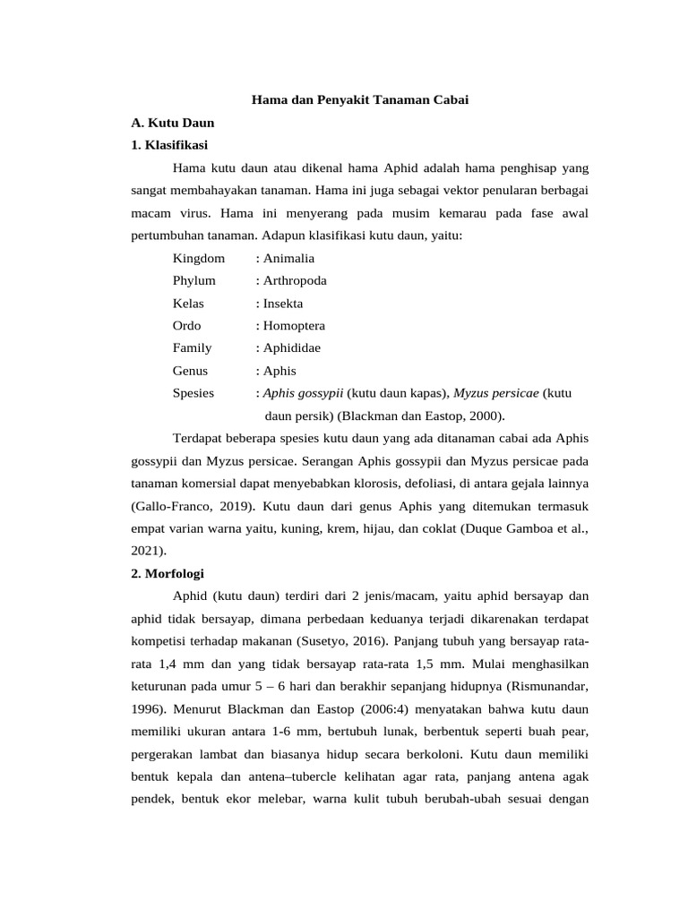 Hama Dan Penyakit Tanaman Cabai | PDF | Kesehatan Holistik | Sains ...