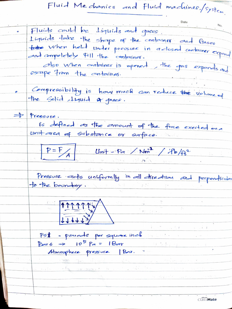 Fluid Mechanics | PDF | Pressure | Physical Quantities