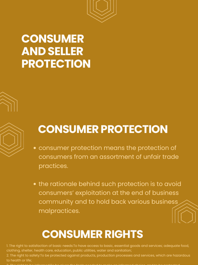 28Session 30_Unit 4_Consumer and Seller Protection | PDF | Consumer ...