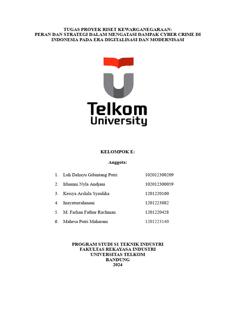 Tugas Proyek Riset Clo-2 KWN - Kelompok e | PDF