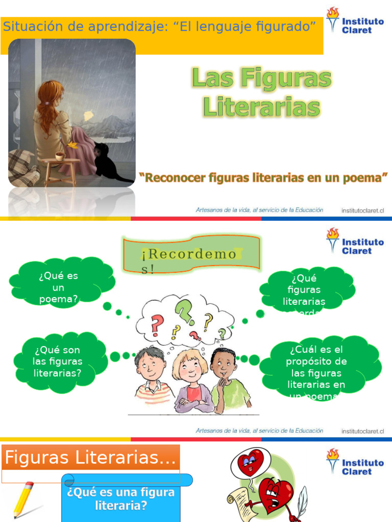 5° Básico LENGUAJE El Lenguaje Figurado 05 Al 16 de Octubre PDF | PDF ...