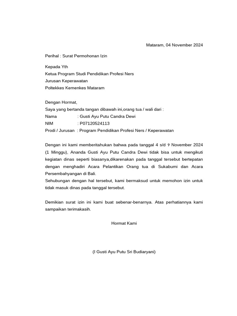 Surat Izin Utu-1 | PDF | Kesehatan Holistik