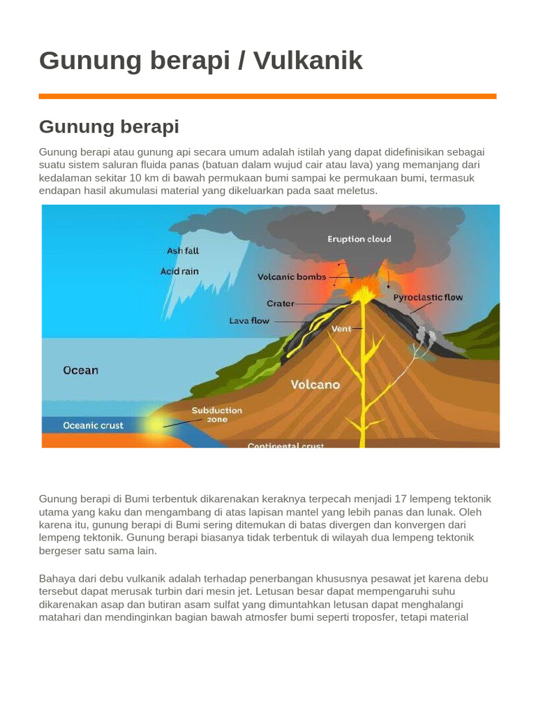 Gunung Berapi | PDF