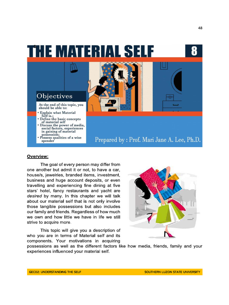 Chapter 5 the Material Self | PDF