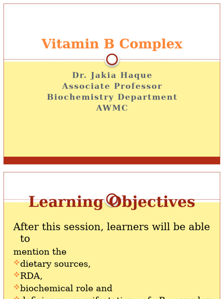 B Complex PDF | PDF