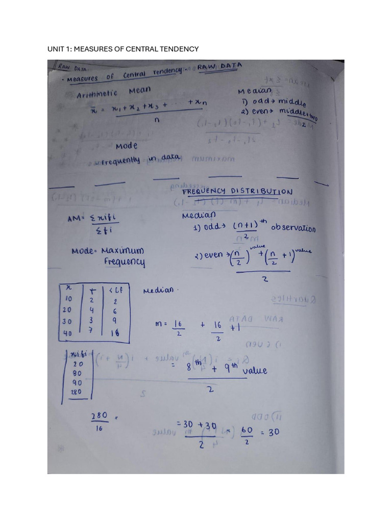 Elementary Stats Formula | PDF