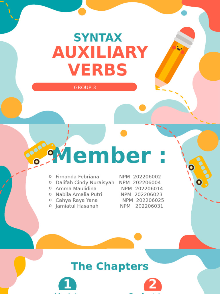 Group 3 Syntax | PDF | Perfect (Grammar) | Verb