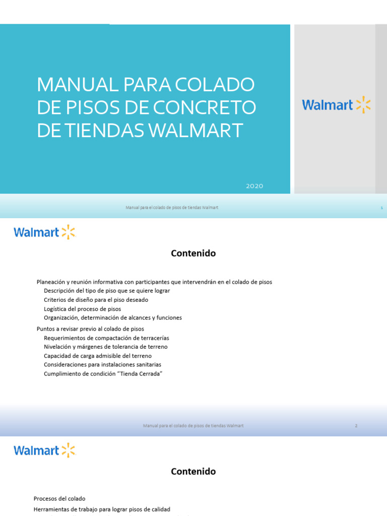 Manual para Colado de Pisos | PDF | Hormigón | Cemento
