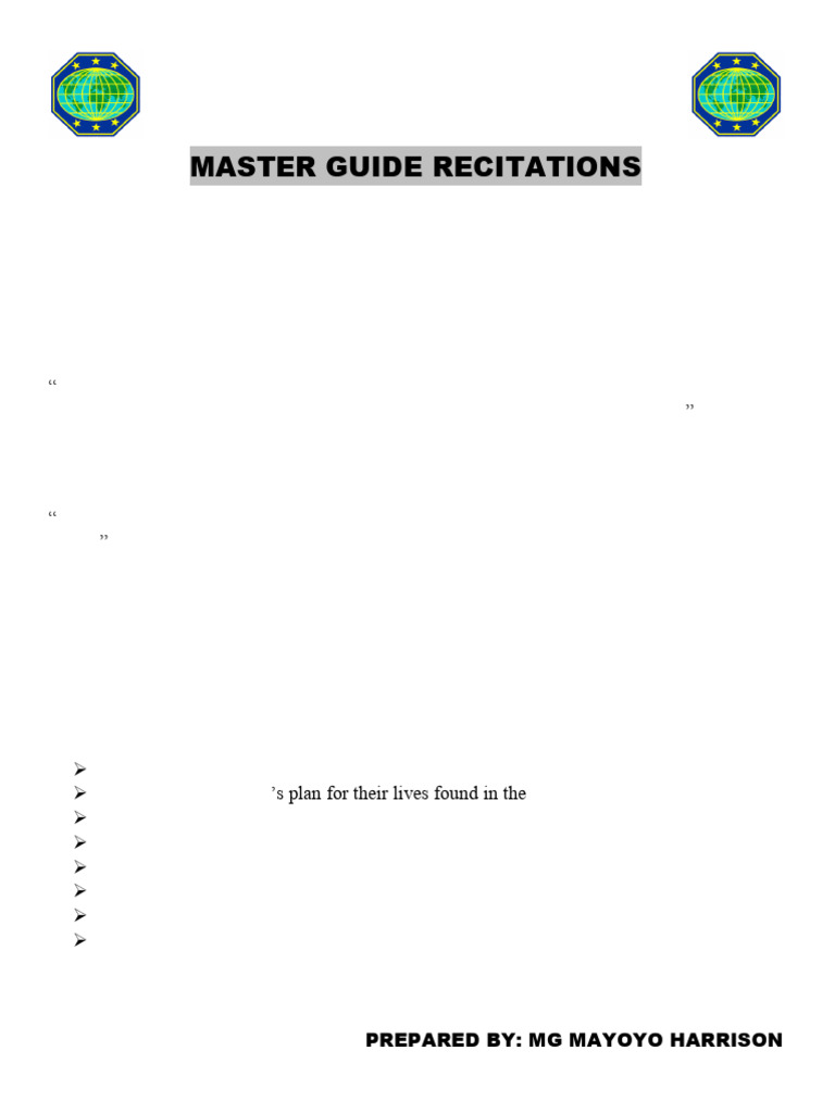 Master Guide Recitations | PDF | Religion & Spirituality