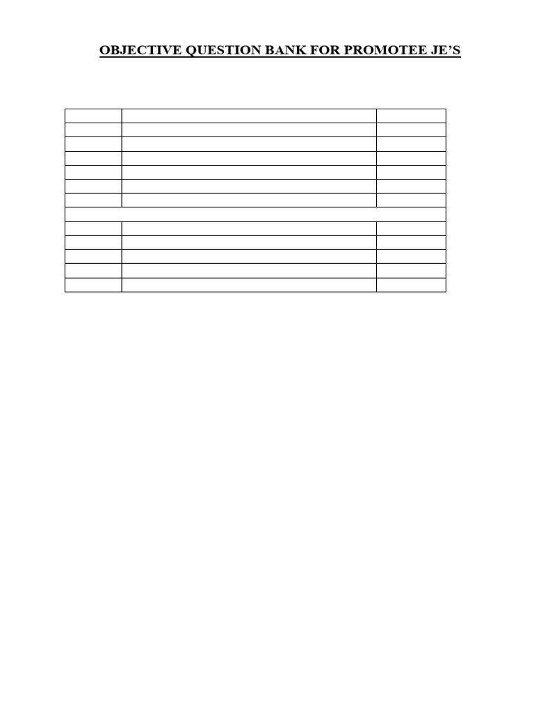 Question Bank | PDF