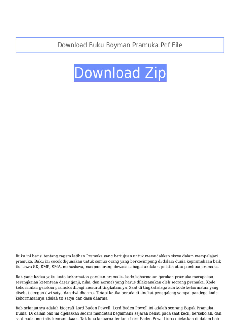 Buku Boyman Pramuka PDF | PDF | Kajian Bahasa Asing | Agama & Spiritualitas