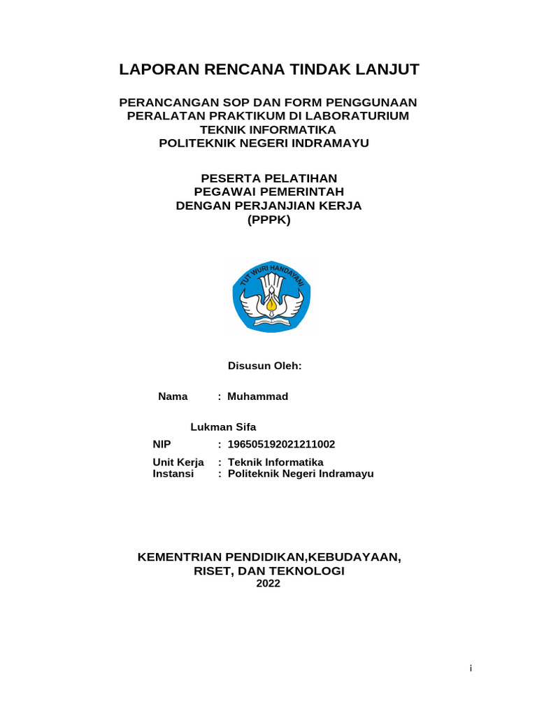 Muhammad Lukman Sifa - Laporan Pelaksanaan Aktualisasi | PDF | Komputer