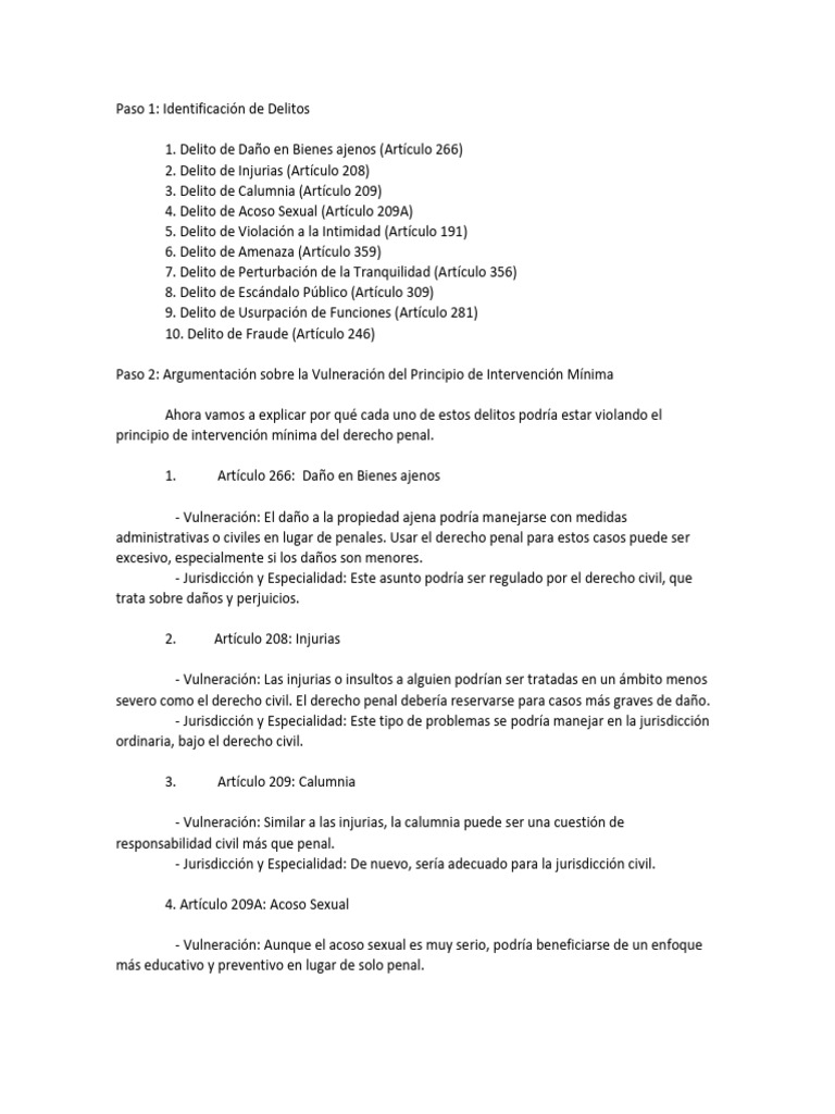 Entrega 1 | PDF | Violación | Derecho penal
