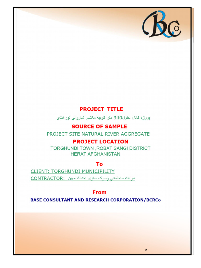20 MPA Concrete 1.35 Proportion | PDF | Concrete | Applied And ...