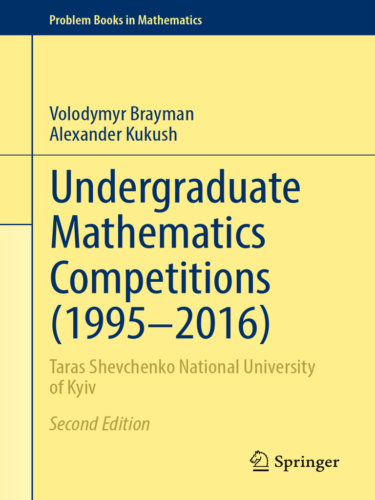 (Problem Books in Mathematics) Volodymyr Brayman, Alexander Kukush (Auth.) - Undergraduate ...