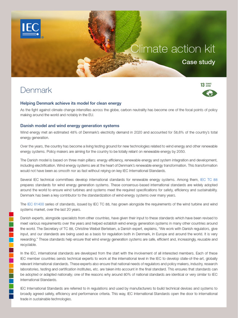 IEC 2021 Climate Action Kit Denmark | PDF | Renewable Energy | Wind Power