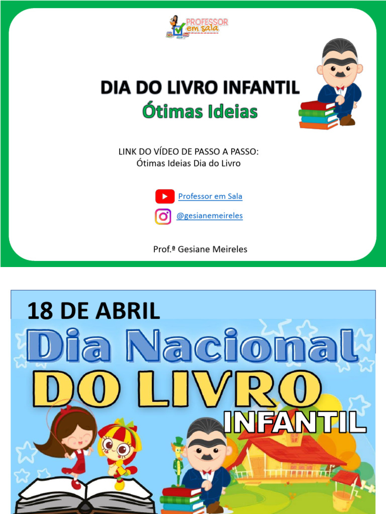 Dia Do Livro Material Grátis - 241029 - 095107 | PDF