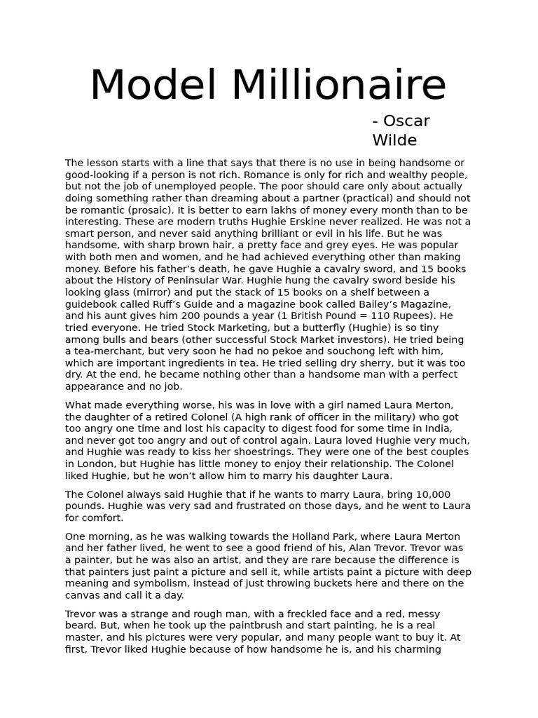 Model Millionaire | PDF