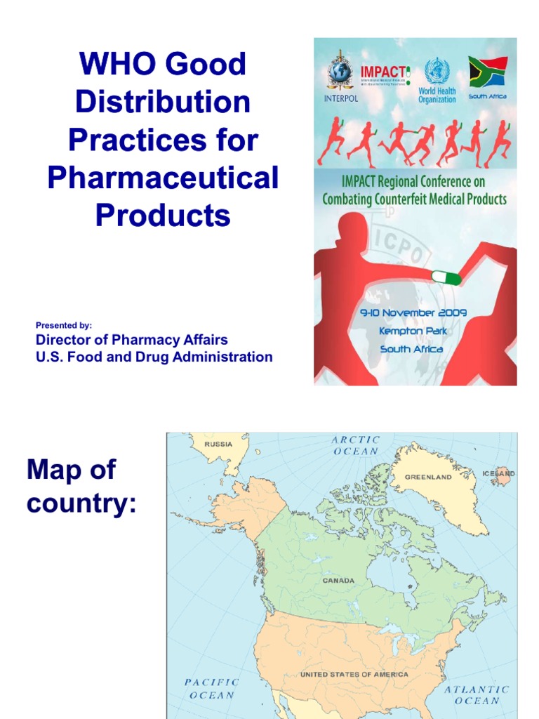 Who Good Distribution Practices For Pharmaceutical Products | PDF