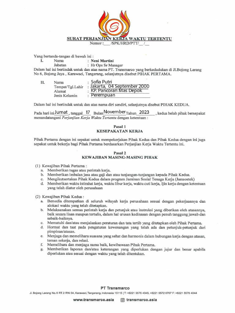 SPK PTT New 2021 | PDF