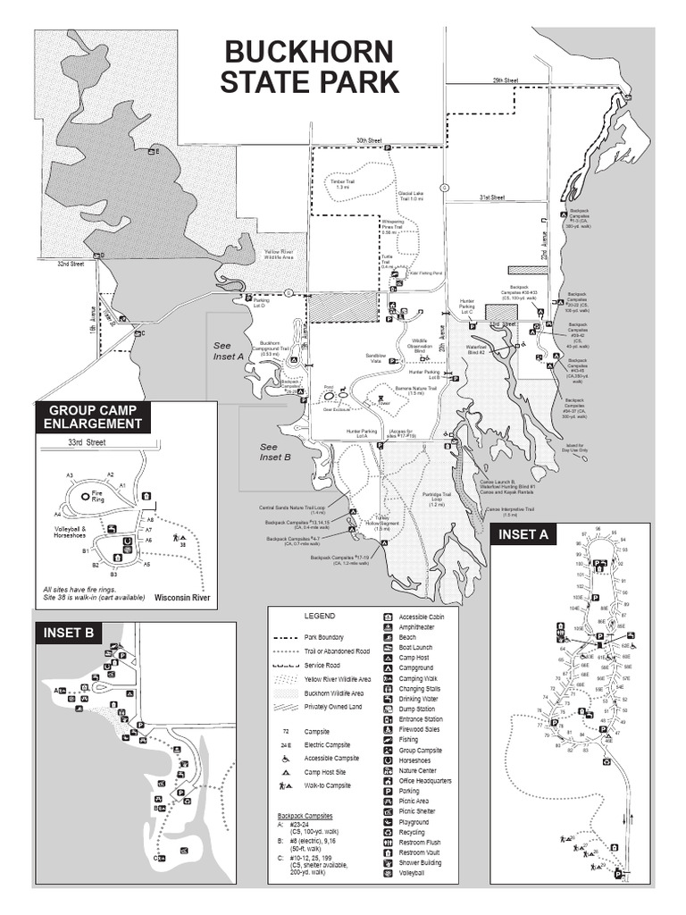 Buckhorn Map | PDF | Campsite | Outdoor Recreation