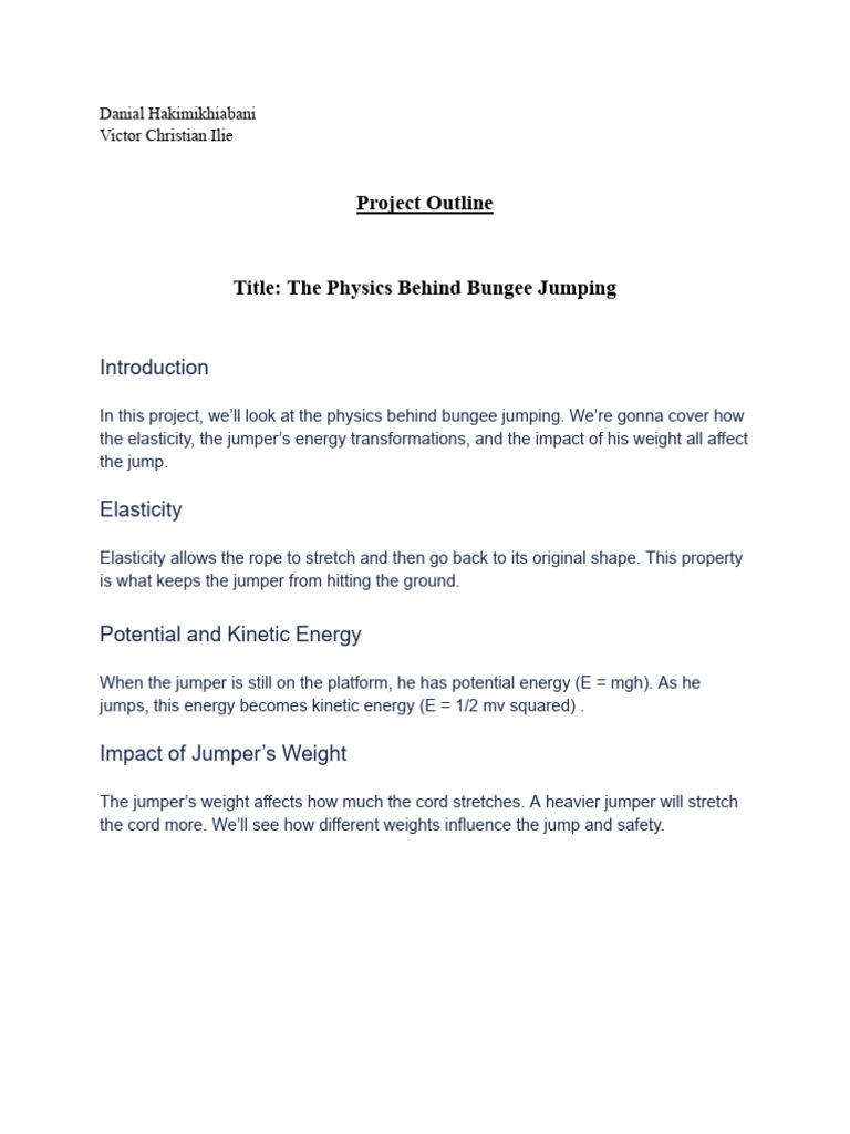 Project Outline | PDF | Science & Mathematics