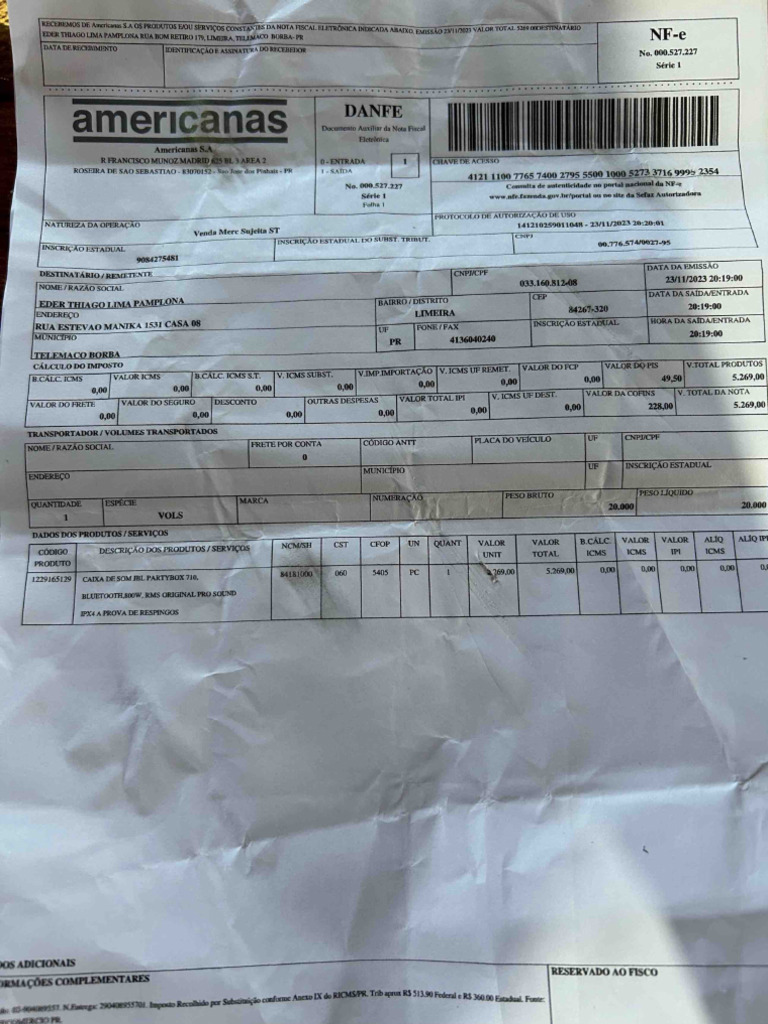 NOTAS EDER Thiago Pereia | PDF