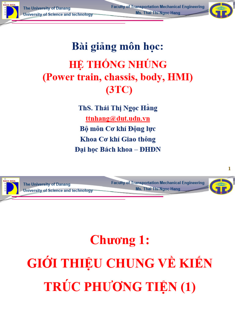 Chapter 1.1 - Gioi Thieu Chung Ve Kien Truc Phuong Tien (Part 1) | PDF
