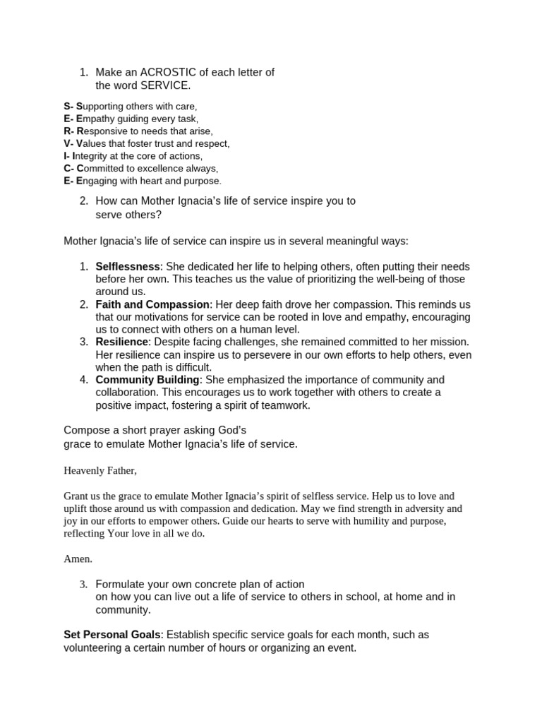 Make An ACROSTIC of Each Letter of | PDF