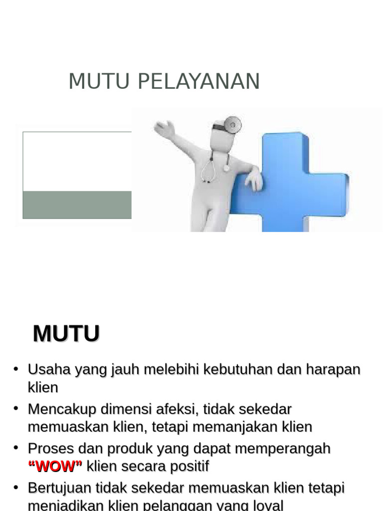 Indikator Mutu - Pelayanan Kesh | PDF