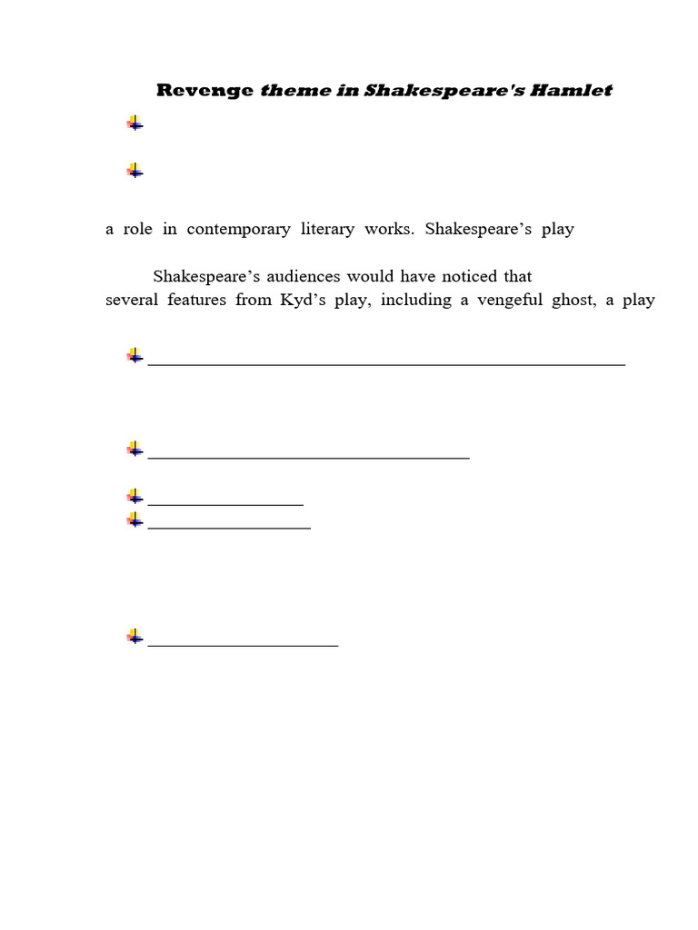 Main Ideas in The Theme of Revenge | PDF | Hamlet