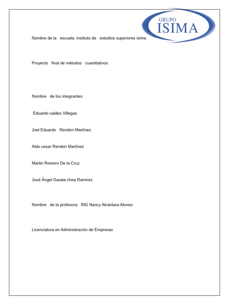 Expocicion Final de Metodos Cuantitativos Proyecto | PDF | Almacén | Logística