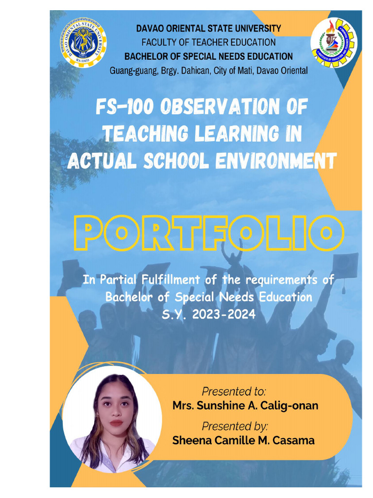 Portfolio Cover Page | PDF