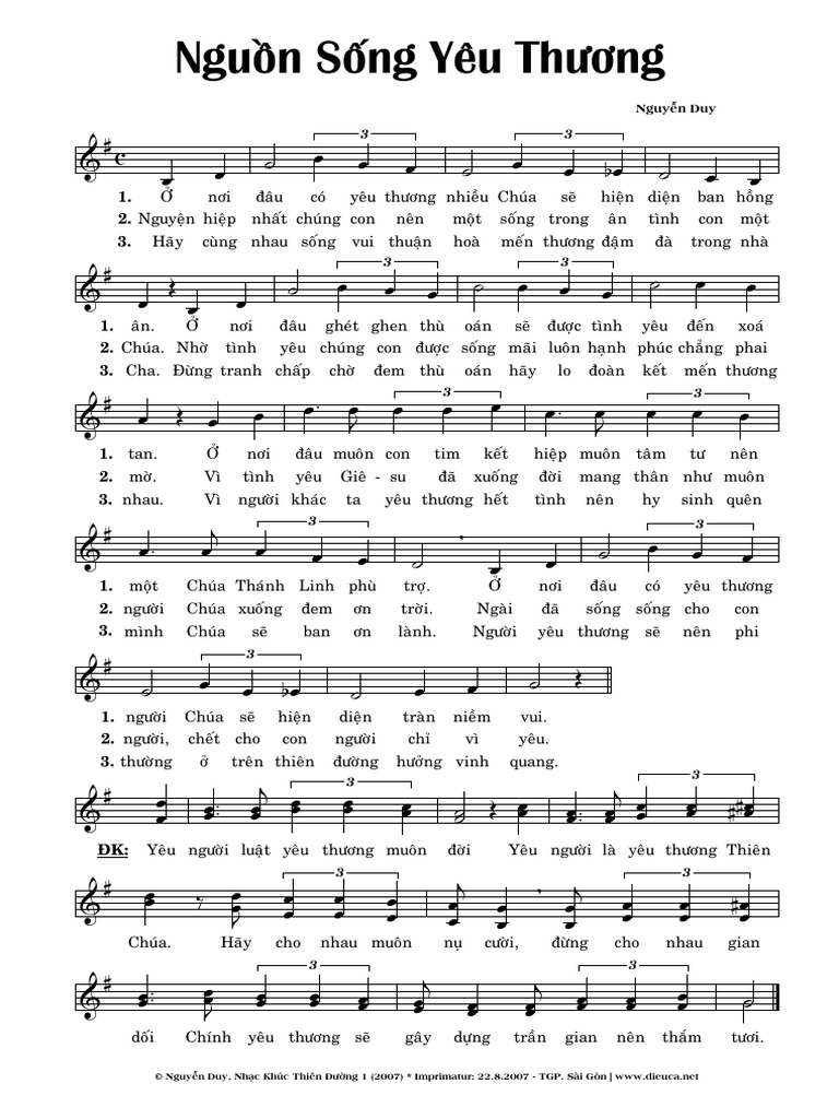 Nguon Song Yeu Thuong - Nguyen Duy | PDF