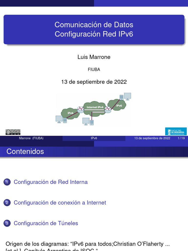 Comdatos Config IPv6 Present | PDF | Yo Pv6 | Protocolos de internet