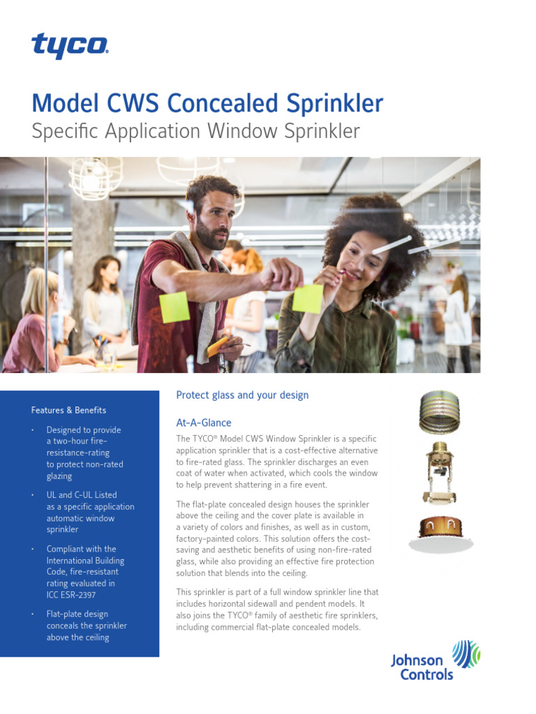 FS2002001 ConcealedWindowSprinklerProductFlyer | PDF | Building ...