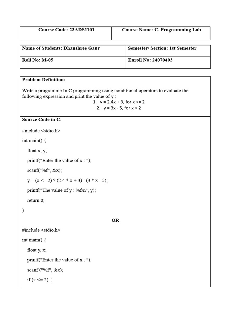 C Programming Practical 3 | PDF C Programming Practical 3 | PDF