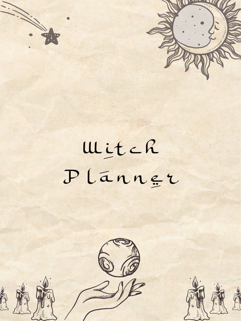 Witchy Daily and Weekly Planner | PDF